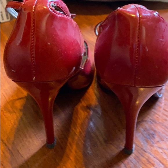 Guess | Shoes | Guess Red Patent Leather Sandals Size 8m | Poshmark
